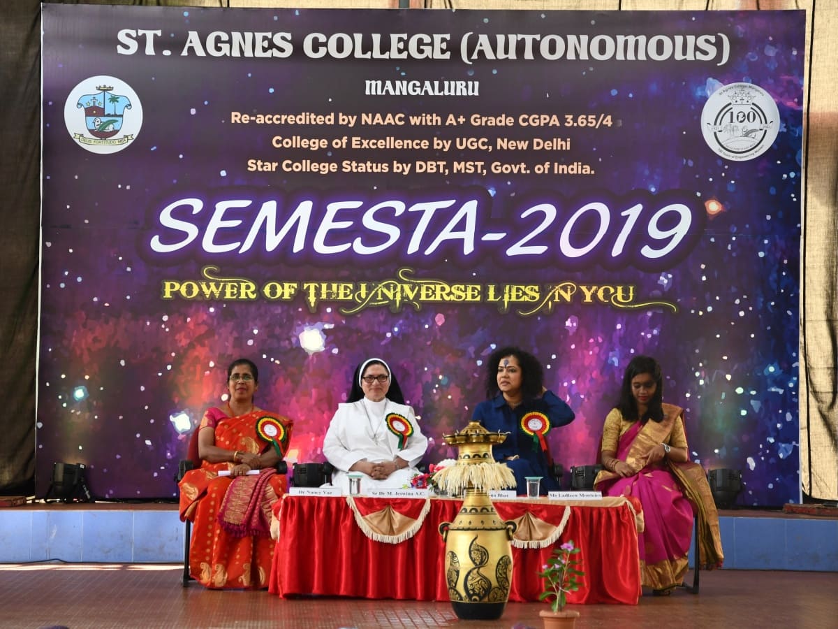 National level intercollegiate fest – ‘SEMESTA 2019’ held at St. Agnes ...