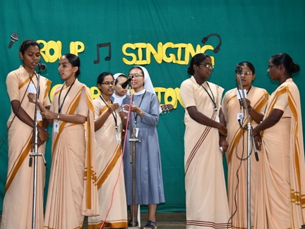 A group singing competition was held at St Agnes College