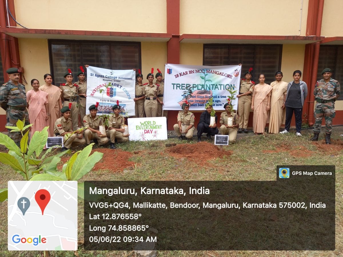 Tree Plantation Programme - St. Agnes College (Autonomous), Mangaluru