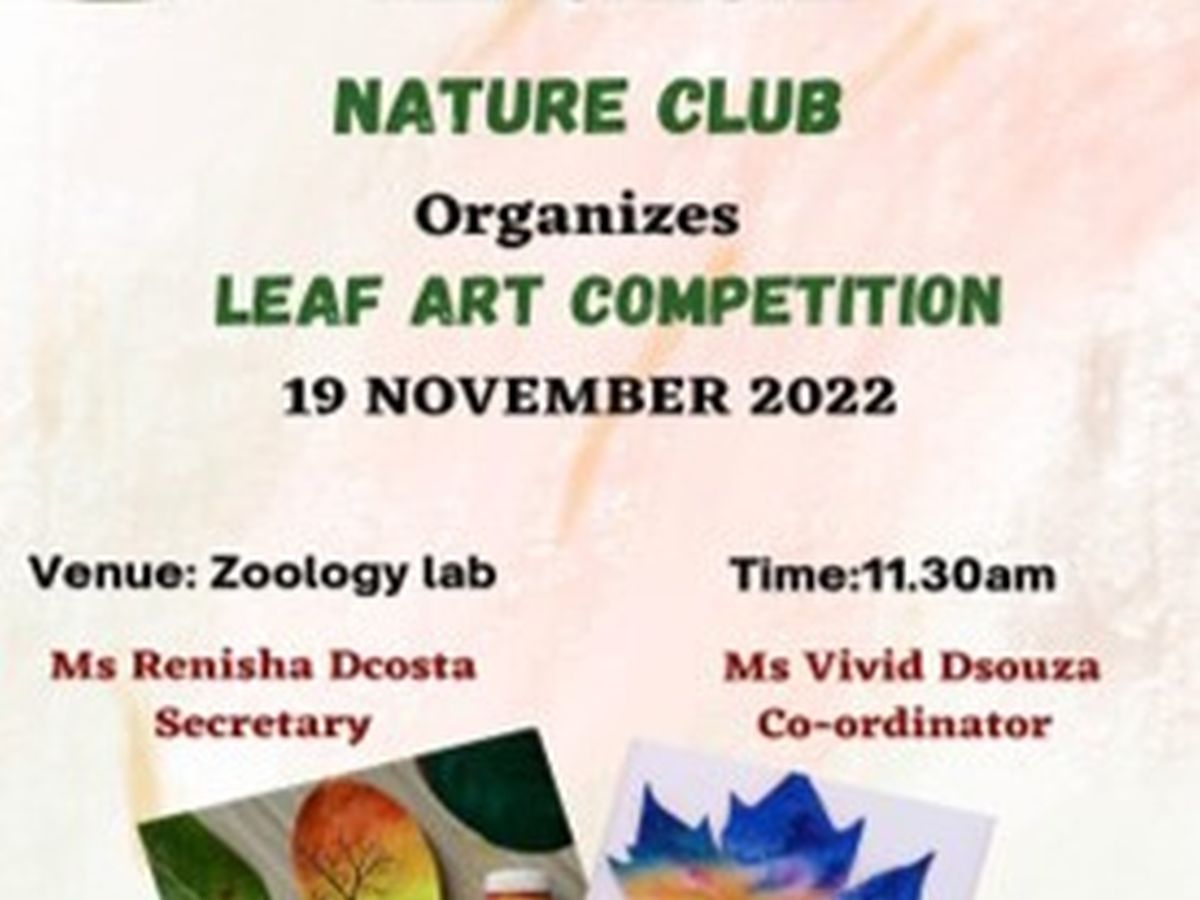 Leaf Art Competition - St. Agnes College (Autonomous), Mangaluru