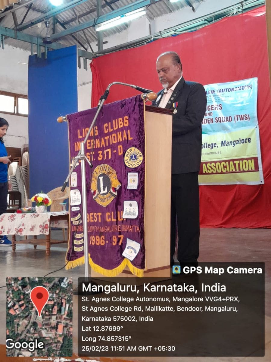 Guest lecture on General safety and Life saving - St. Agnes College (Autonomous), Mangaluru