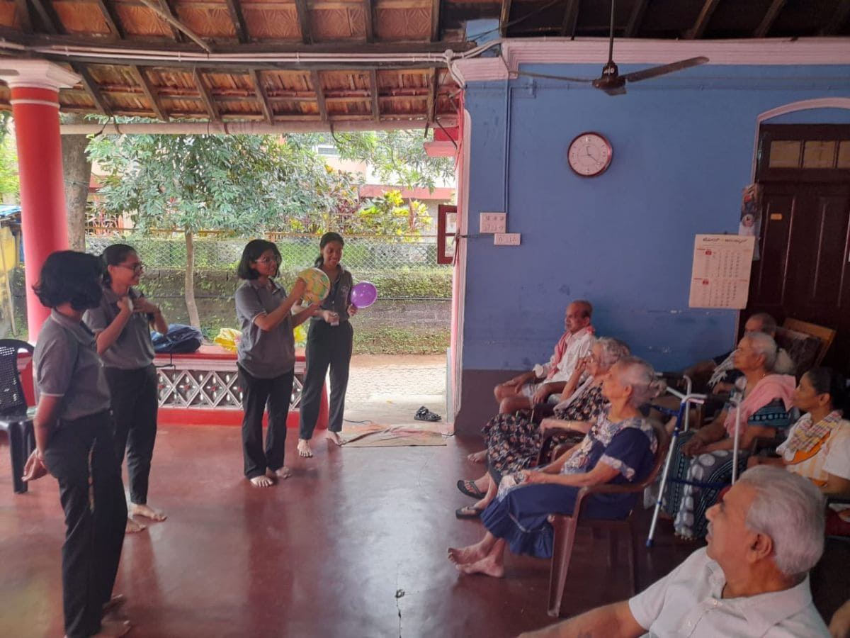 Old Age Home Visit - St. Agnes College (Autonomous), Mangaluru