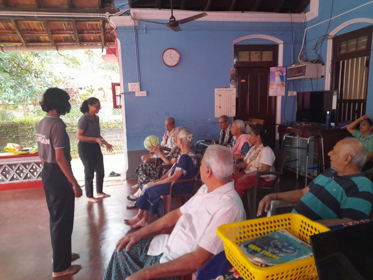 Old Age Home Visit - St. Agnes College (Autonomous), Mangaluru