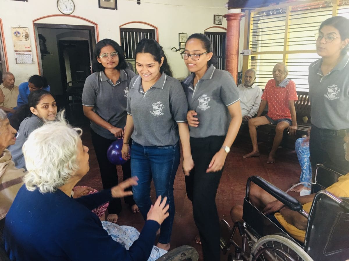 Old Age Home Visit - St. Agnes College (Autonomous), Mangaluru