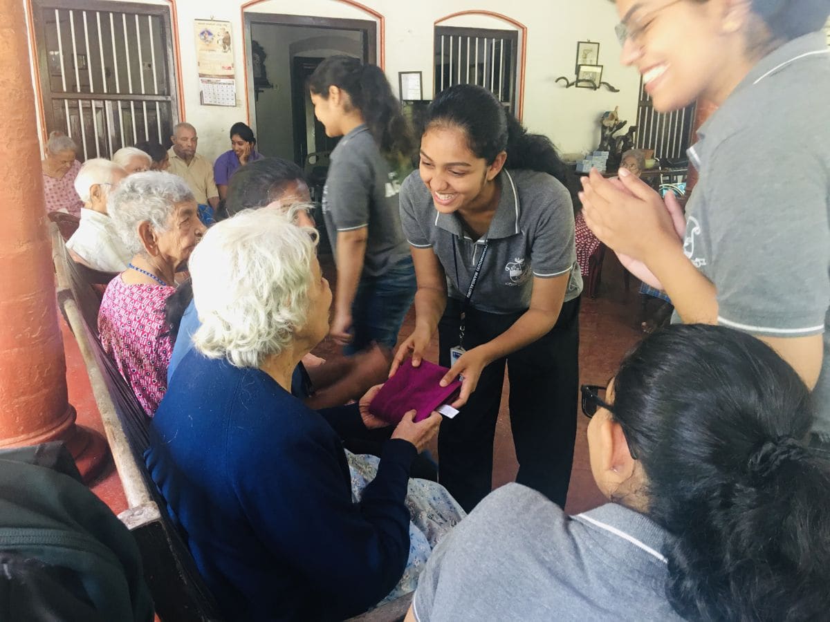 Old Age Home Visit - St. Agnes College (Autonomous), Mangaluru
