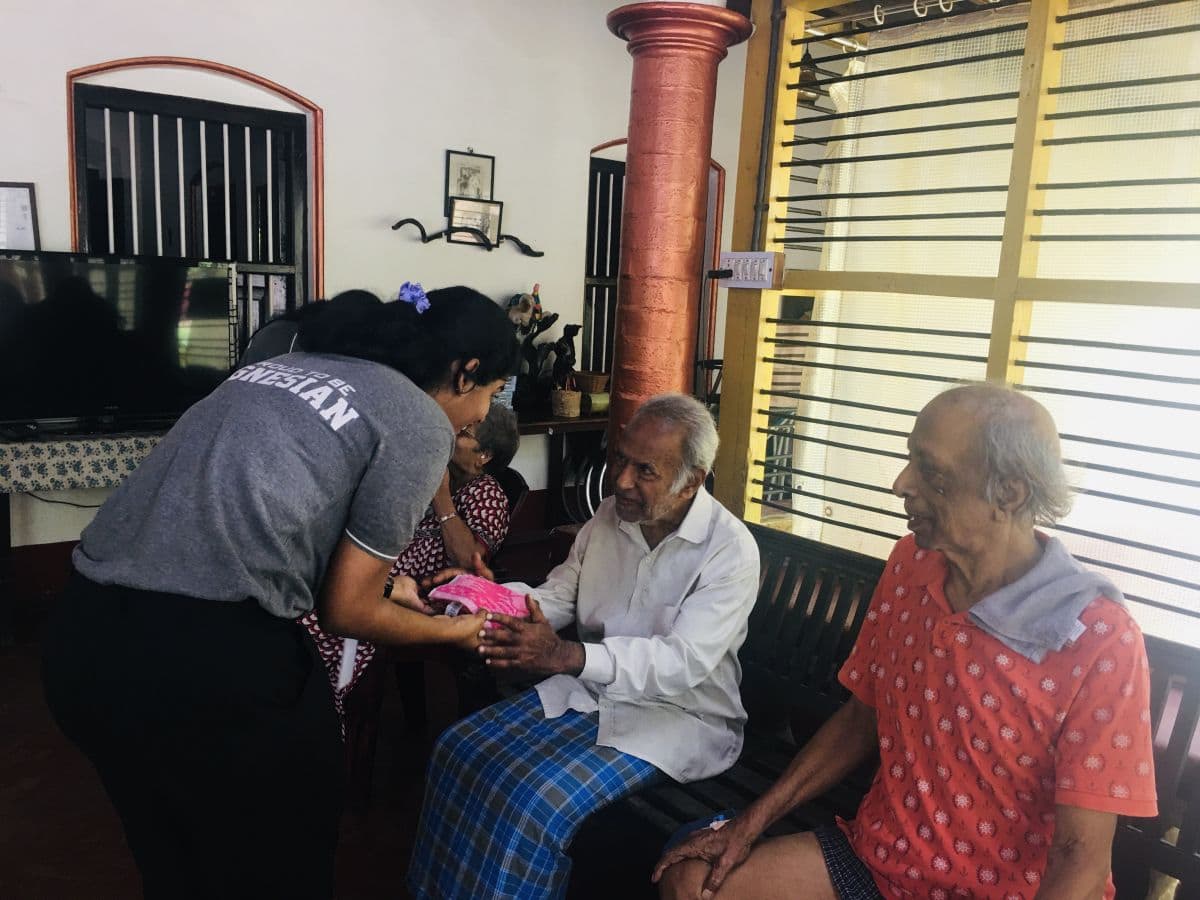 Old Age Home Visit - St. Agnes College (Autonomous), Mangaluru