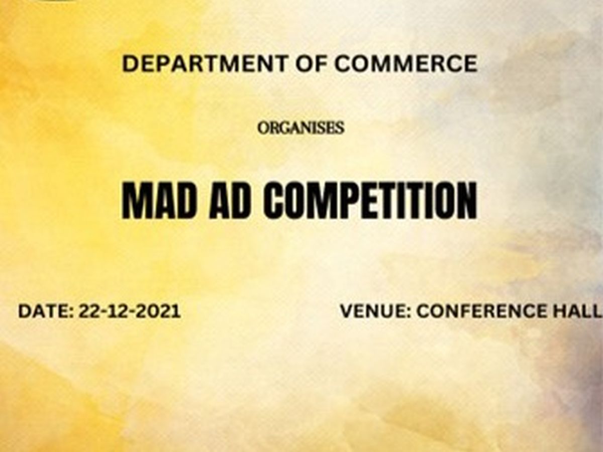 Mad Ad Competition - St. Agnes College (Autonomous), Mangaluru
