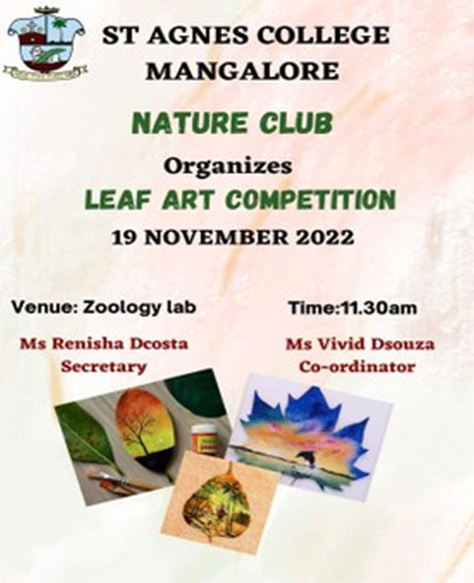 Leaf Art Competition - St. Agnes College (Autonomous), Mangaluru