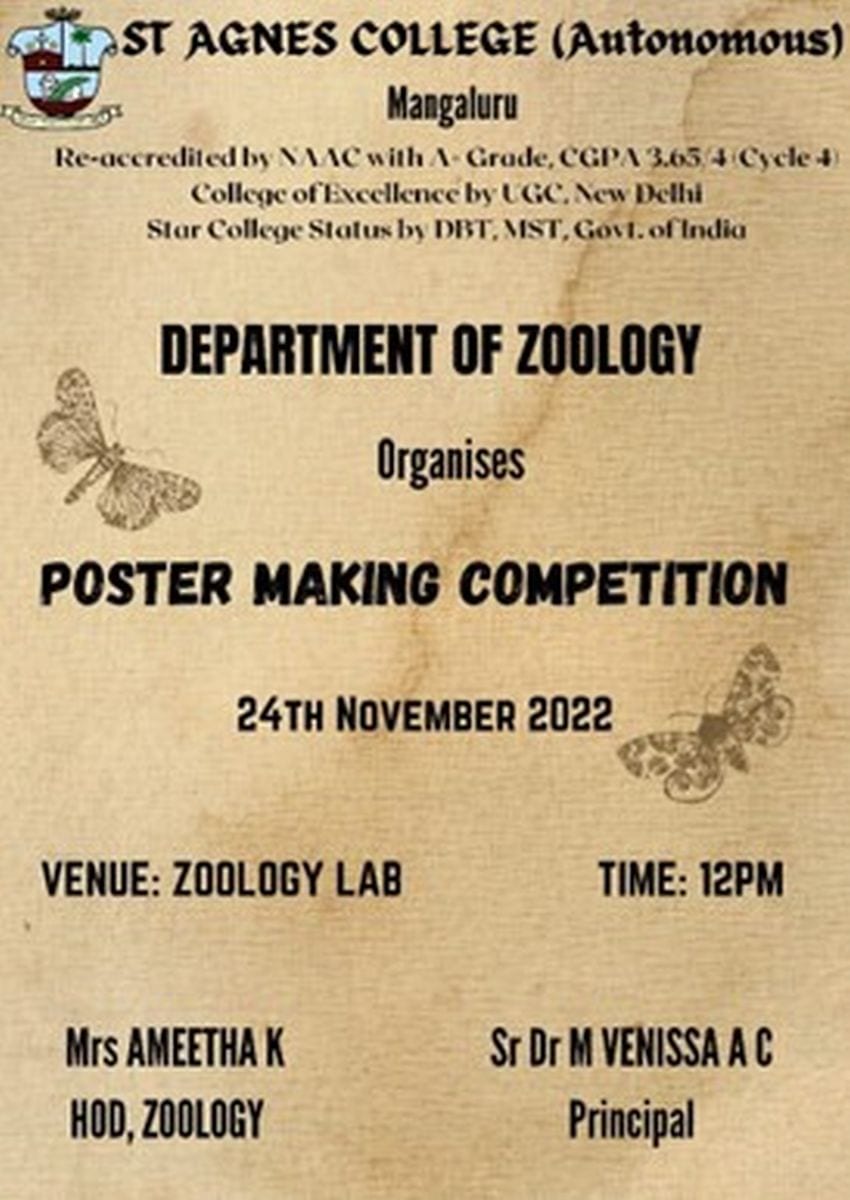 Poster Making Competition - St. Agnes College (Autonomous), Mangaluru