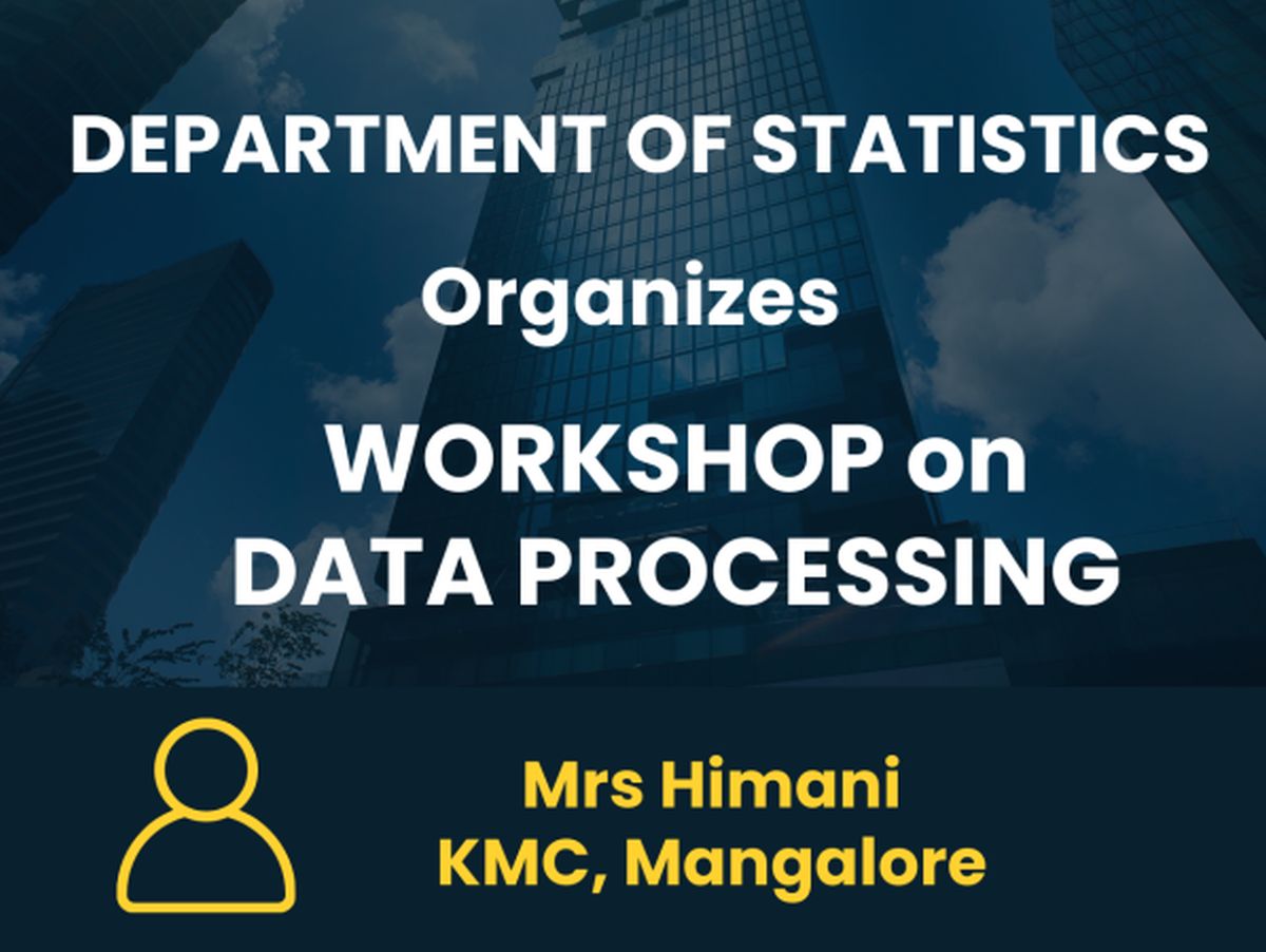 Workshop on Data Preprocessing - St. Agnes College (Autonomous), Mangaluru