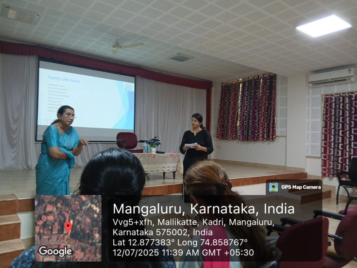 Family Therapy Workshop - St. Agnes College (Autonomous), Mangaluru